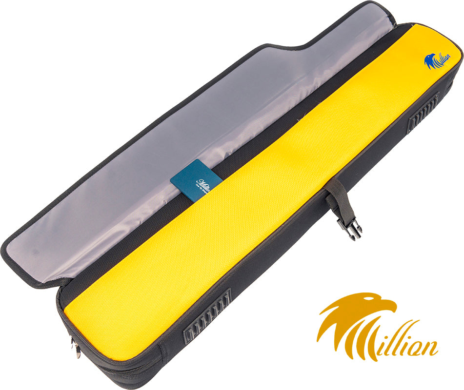 Million 3x4 Cue Case Black and Yellow – Million Dollar Billiard Products